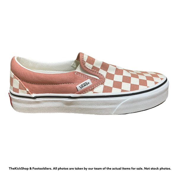 Vans | Shoes | Vna4u38gl1 Vans Classic Slipon Check Rose Dawn Unisex ...
